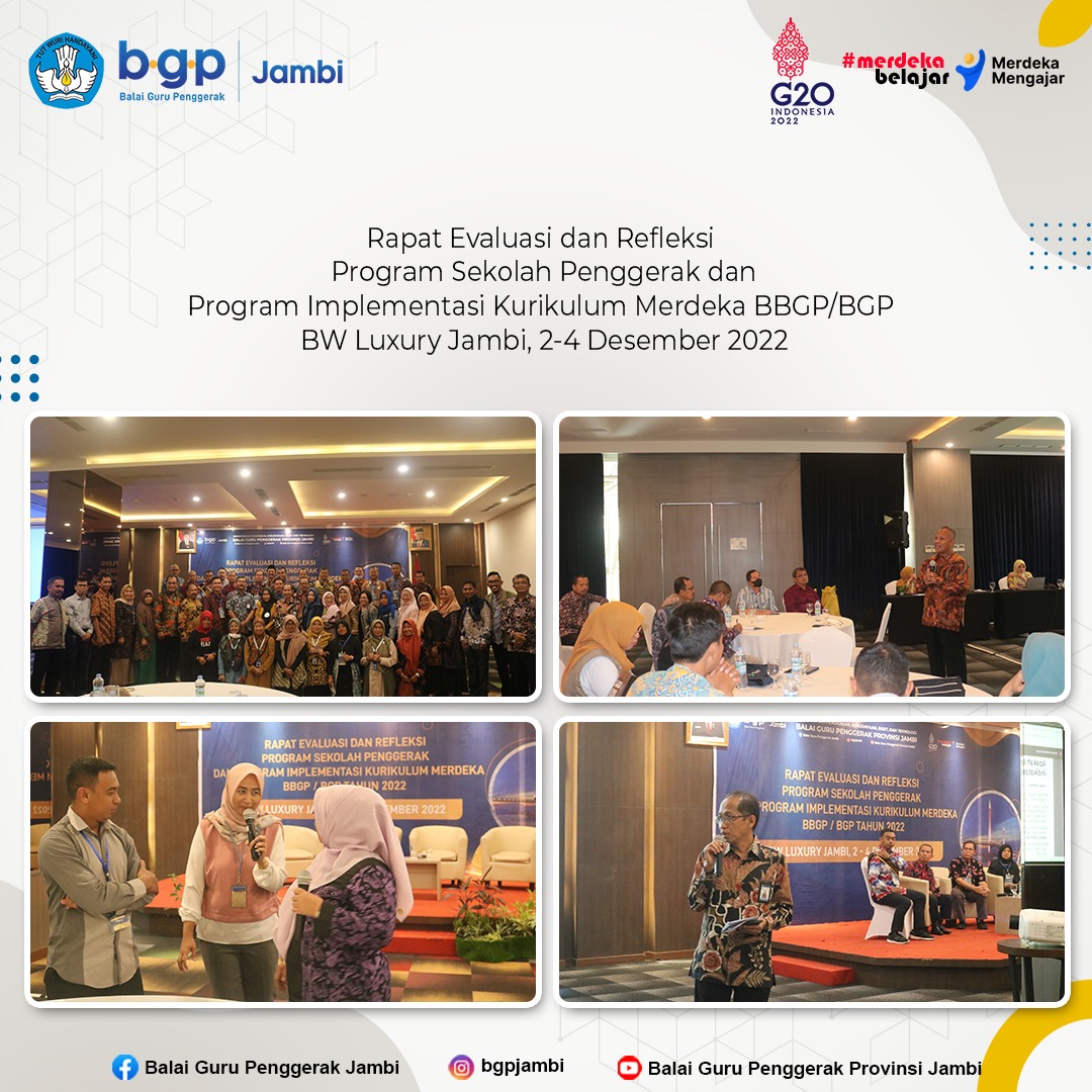 Rapat Evaluasi dan Refleksi Program Sekolah Penggerak (PSP) dan Program Implementasi Kurikulum ...